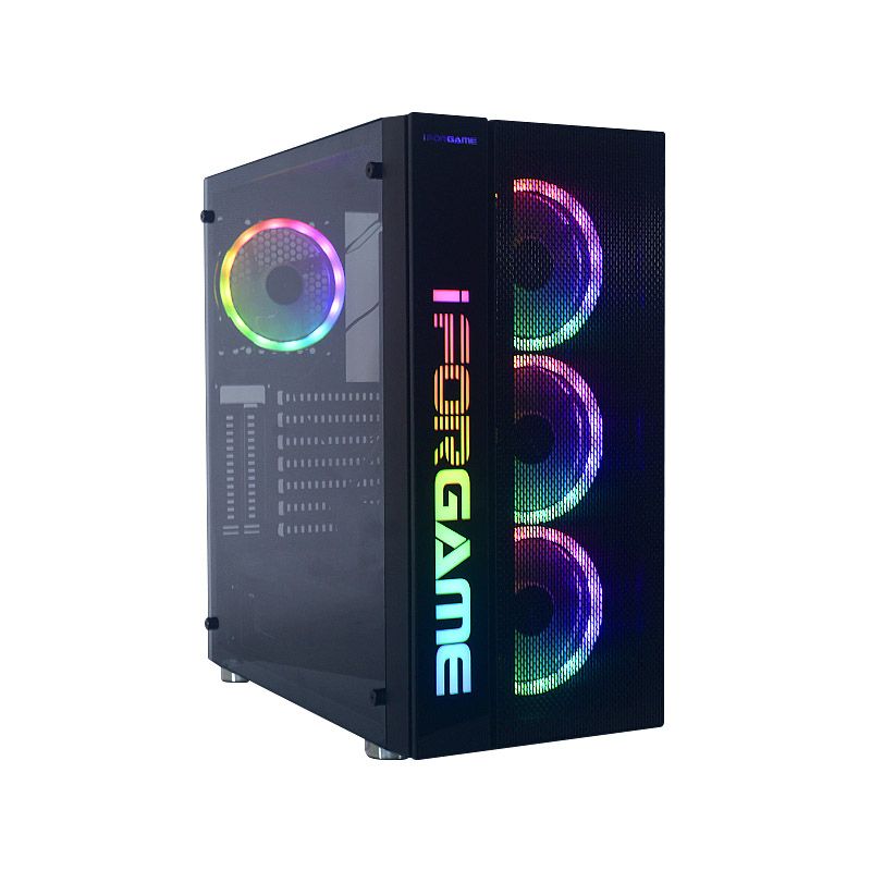 CASE GAMER IFORGAME J04, C/FUENTE 600W, MICRO ATX, ATX, USB 2.0, USB 3. ...
